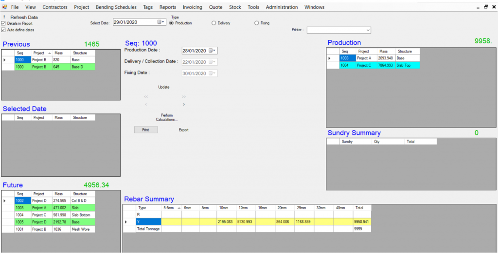 Interface - Rebar Tags